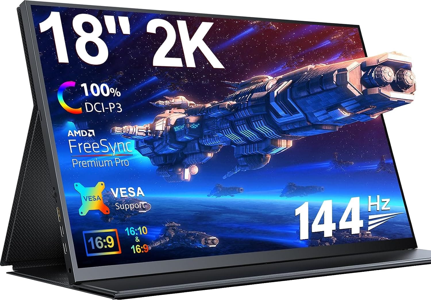 Newsoul Portable Monitor 18-inch 2K - Best Reviews Tablets Portable Monitor